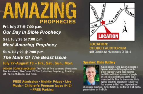 Amazing Prophecies – Sacramento Central Seventh-day Adventist Church