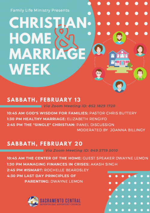 Family Life Seminars, Day 2 – Sacramento Central Seventh-day Adventist ...